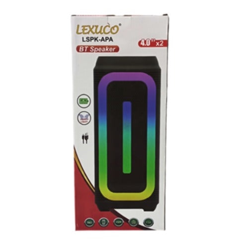 Lexuco 4 inch Bluetooth Speaker with RGB Light - LSPK-APA — Light Market