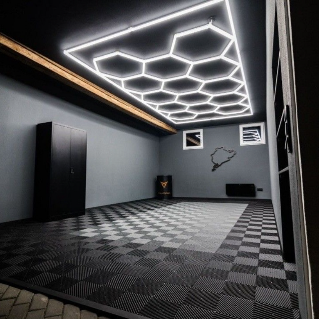 Hexagonal Honeycomb LED Ceiling Light 6500k AR-006 — Light Market