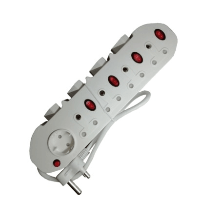 9 Way Multi Plug With Switches Mi-09B Redisson — Light Market